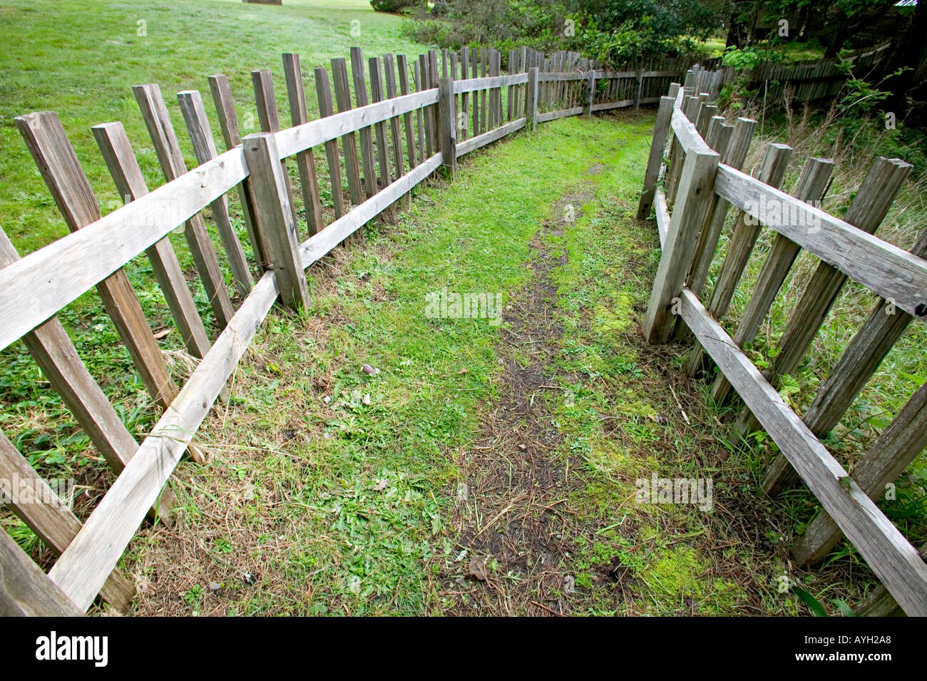 Garden path trail Stock Photo - Alamy