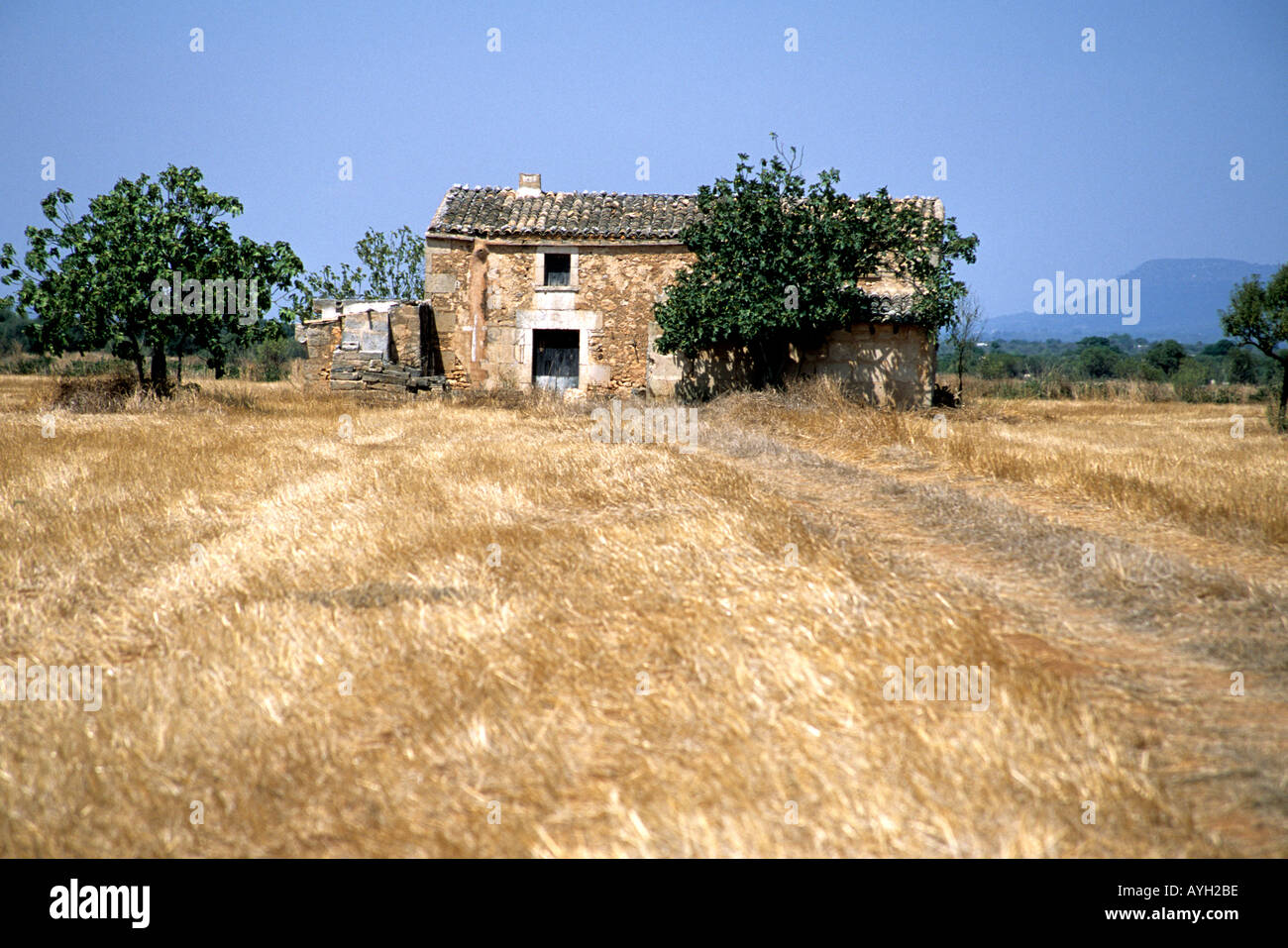 Old Farm House Mallorca Spain Stock Photo - Alamy