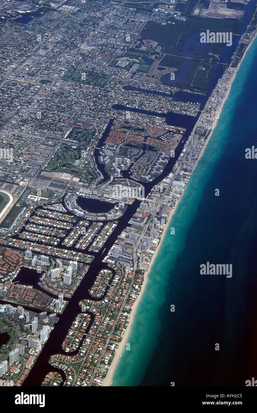 Aerial View of Miami Florida USA Stock Photo - Alamy