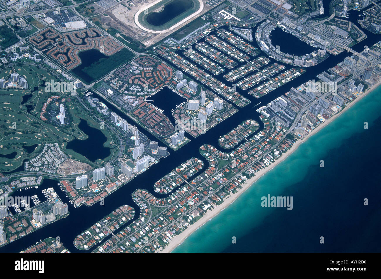 Aerial View of Miami Florida USA Stock Photo - Alamy
