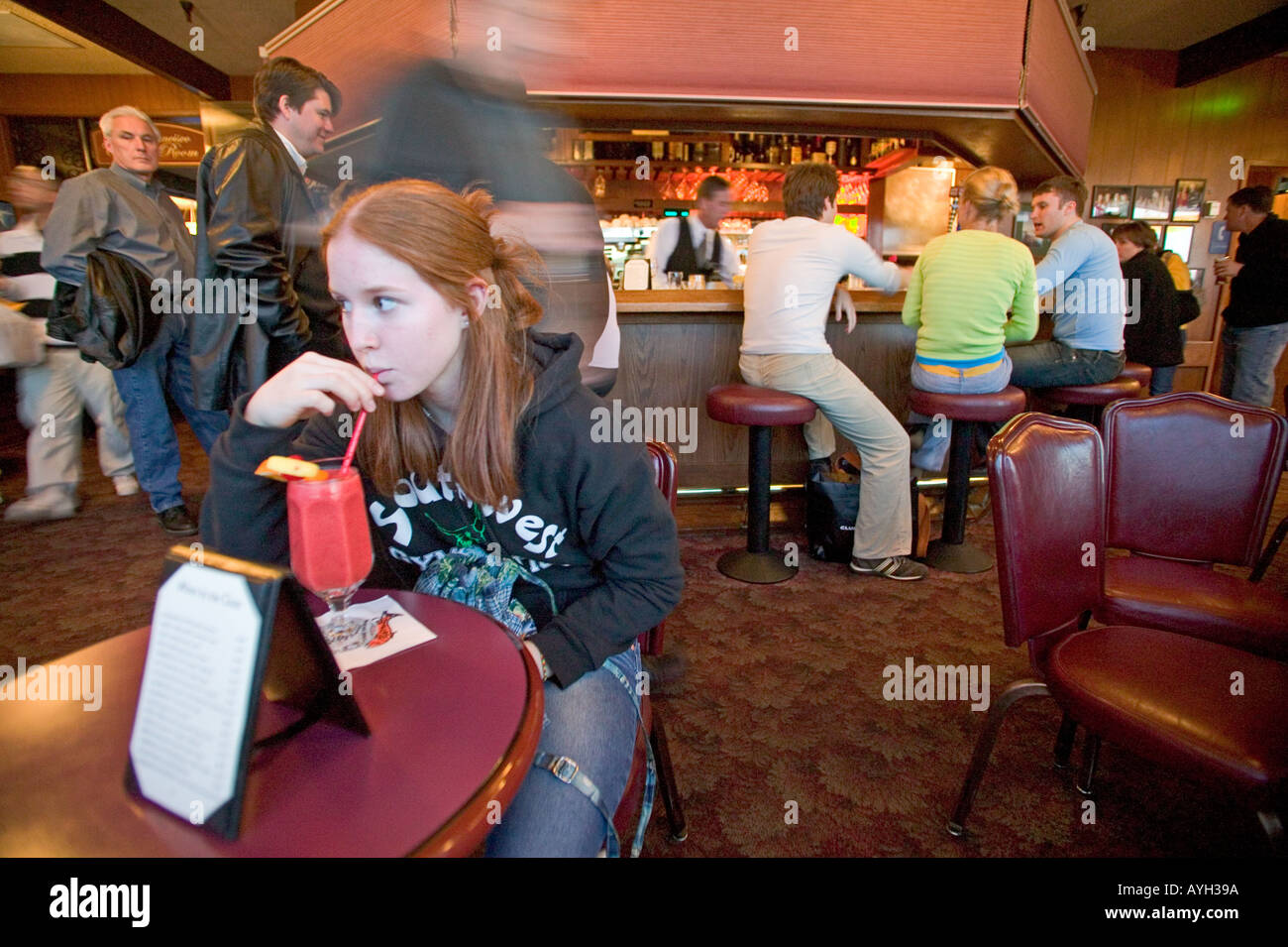 Teenagers Drinking Alcohol At Night