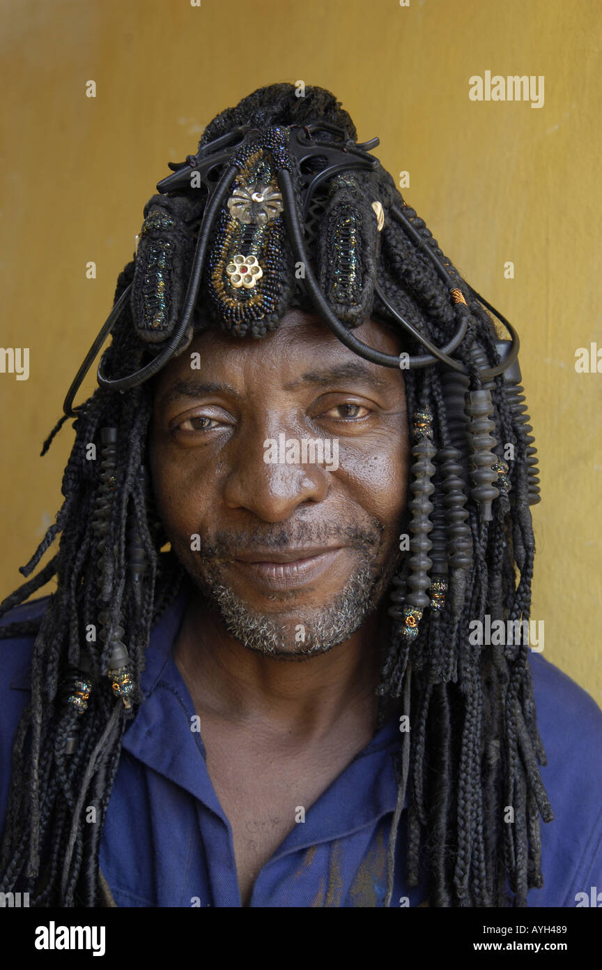 Portrait of an artist, Cameroon Stock Photo - Alamy