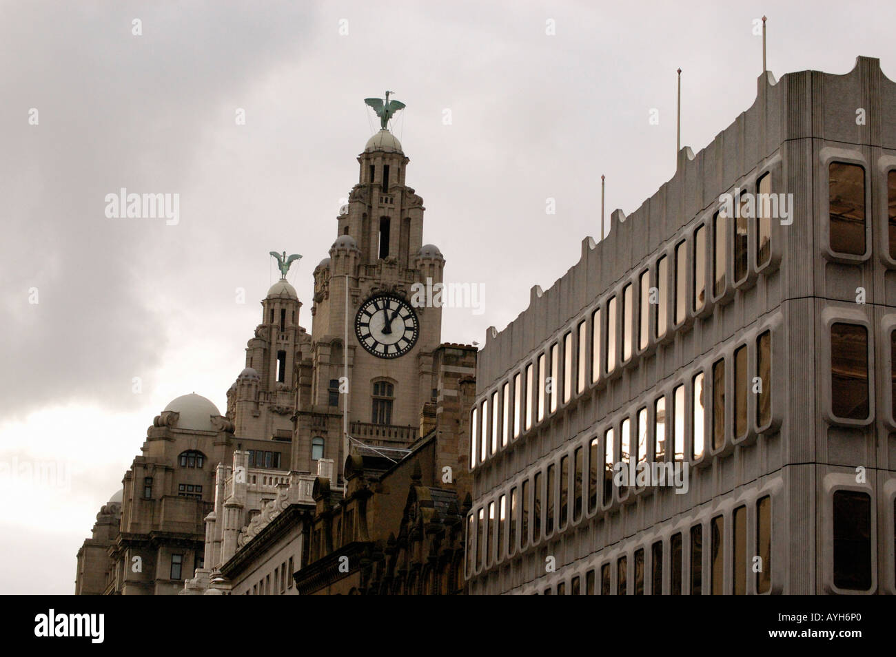 Clock face royal liver building hi-res stock photography and images - Alamy