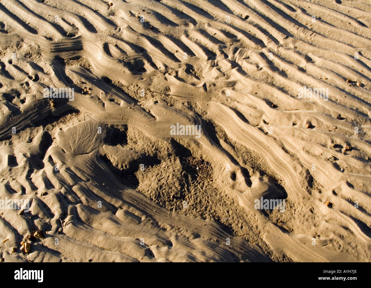 Patterns In The Sand Stock Photo - Alamy
