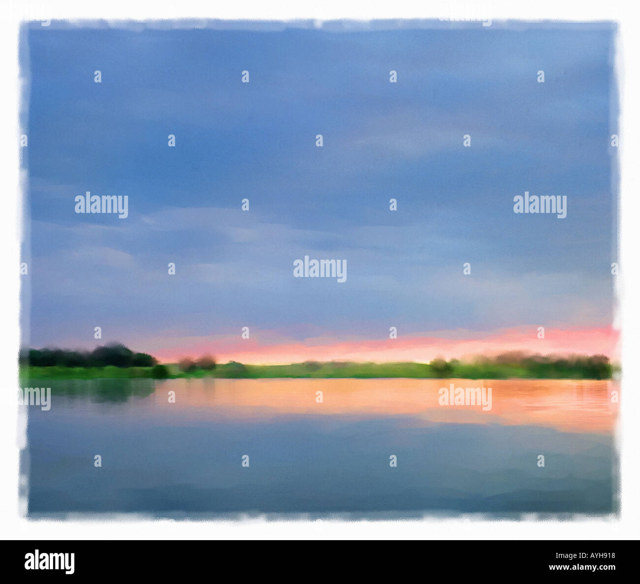 Seaside landscape view Cut Out Stock Images & Pictures - Alamy