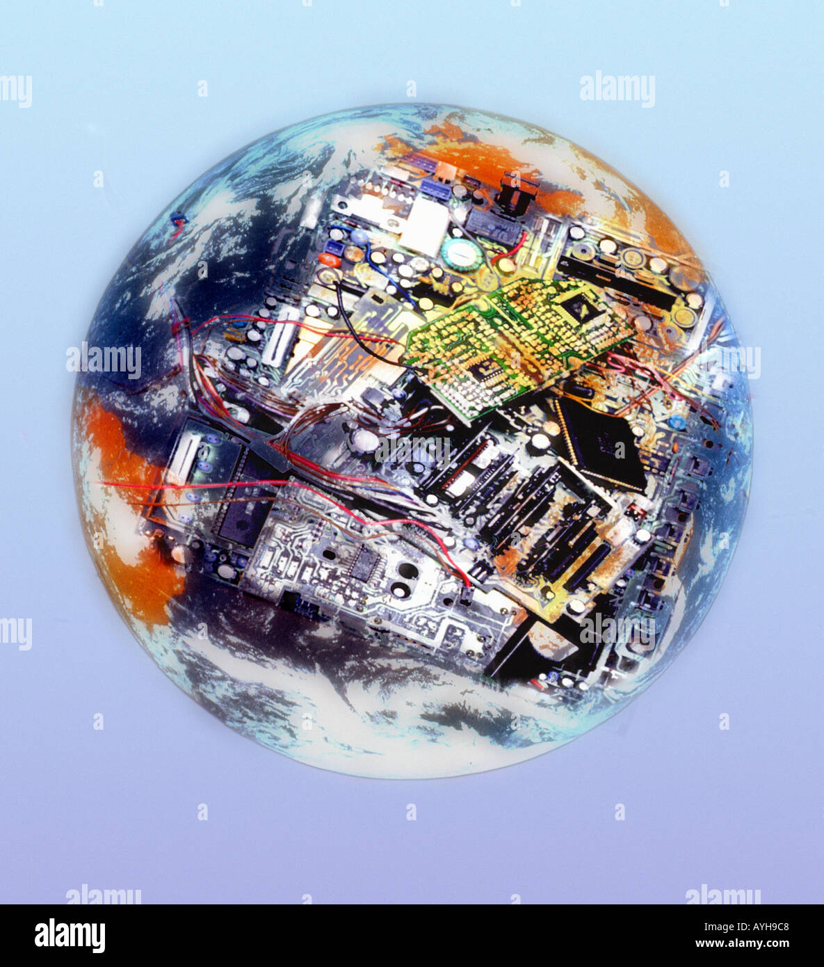 Global circuits hi-res stock photography and images - Alamy