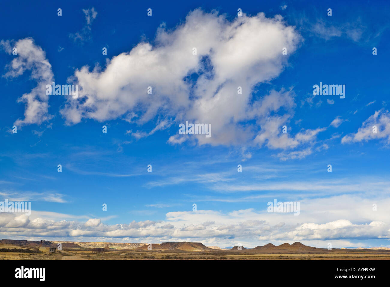Hill under the cloudy sky in spring season Stock Photo - Alamy
