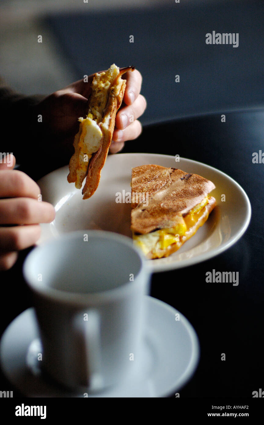 California Eating Breakfast Stock Photo - Alamy