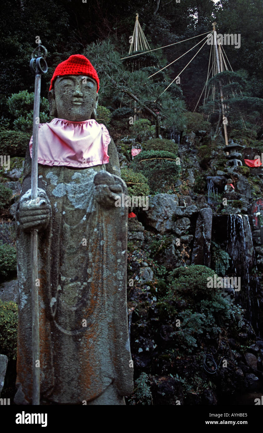 Mizo jizo sculpture beside Gokurakuji temple beside Mandara yu onsen ...