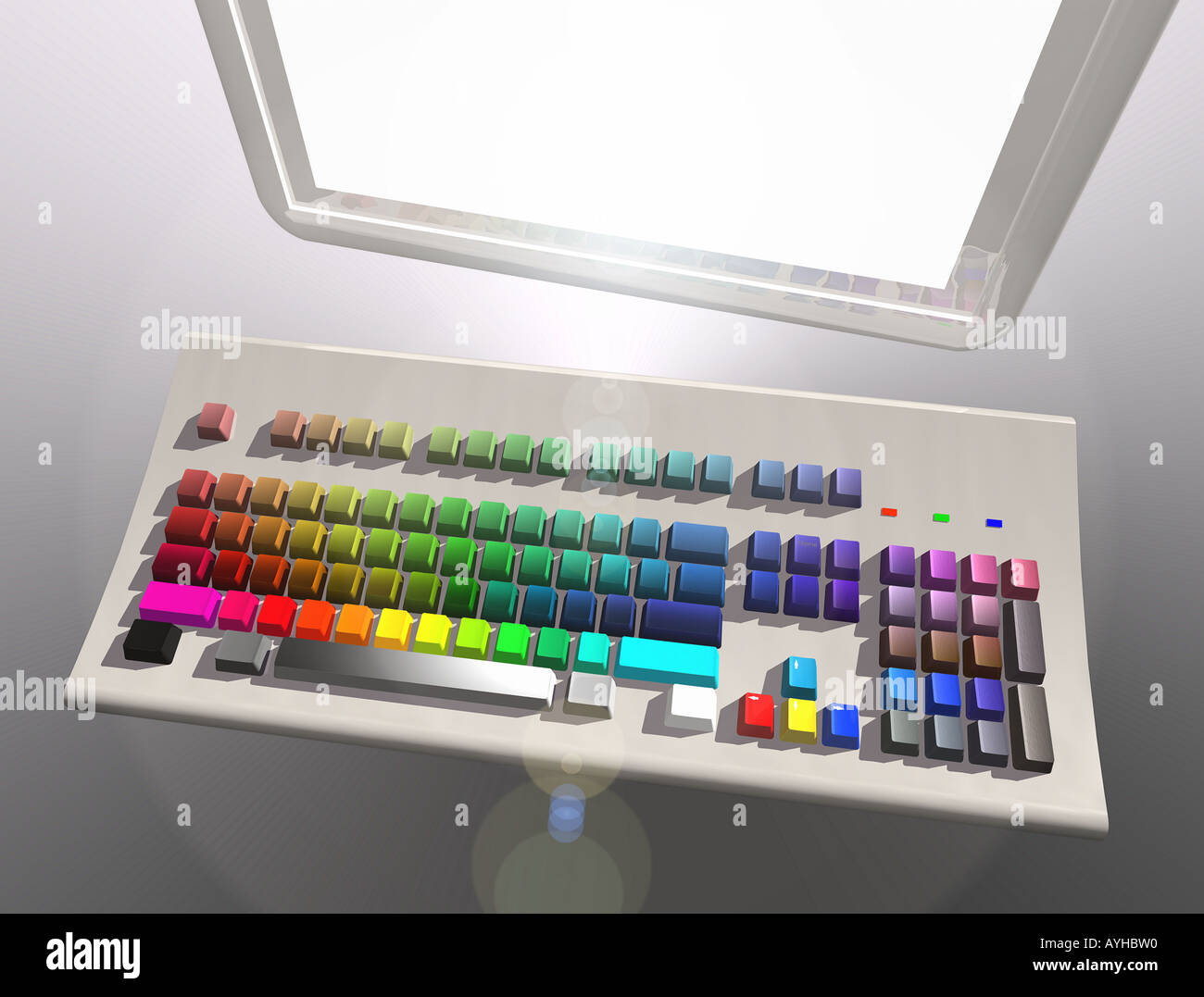 IT Rainbow Computer Keyboard COMPUTING FileSpec Creative High-Tech ...