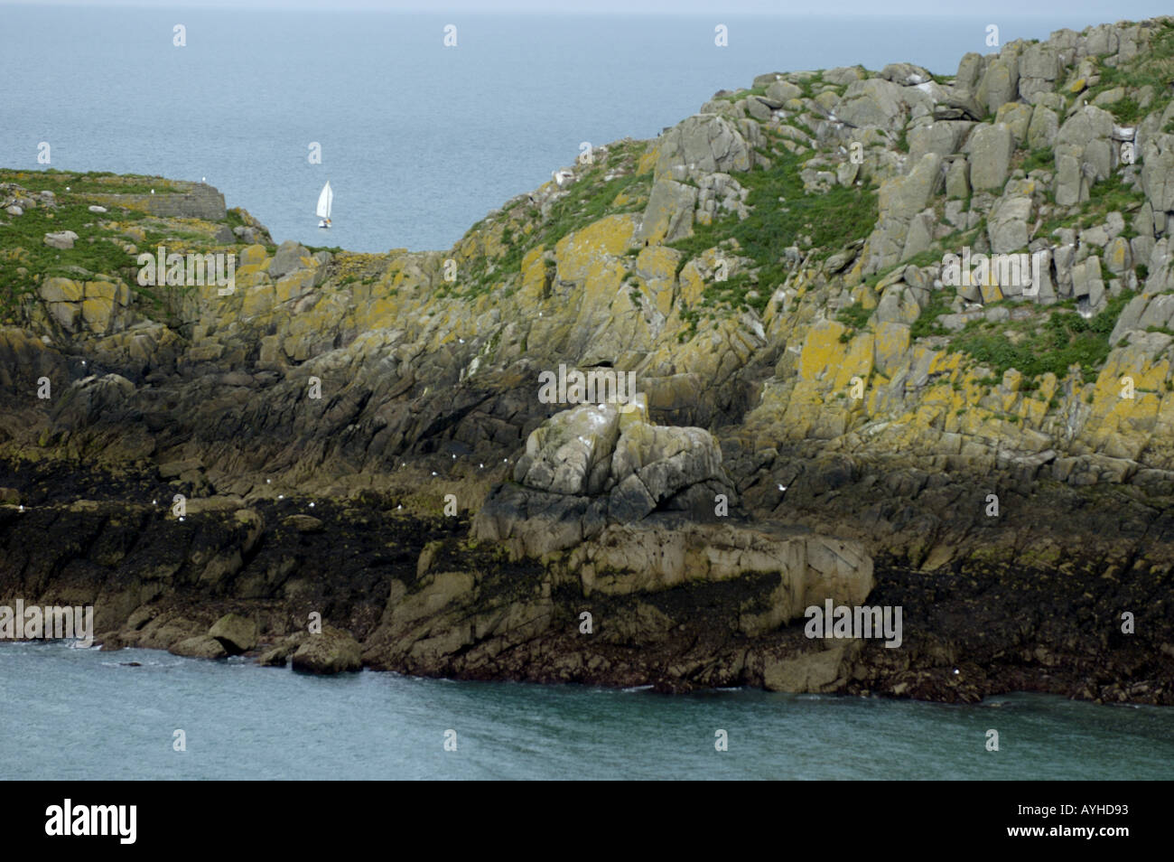 Pointe Du Groin Rocky Cliff Stock Photo - Alamy