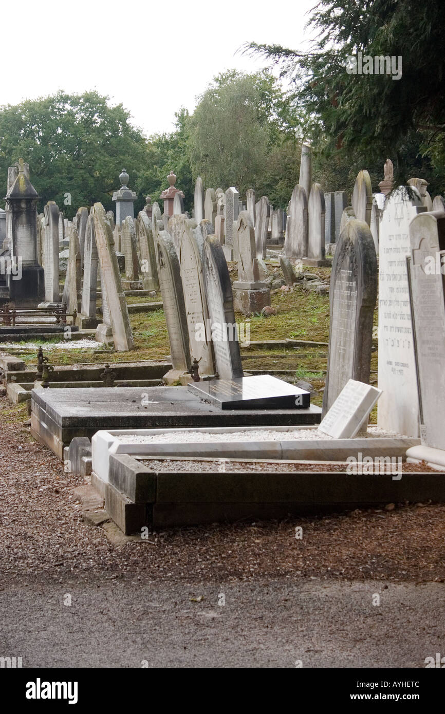 Graves in the Jewish Cemetery Cardiff UK Stock Photo - Alamy