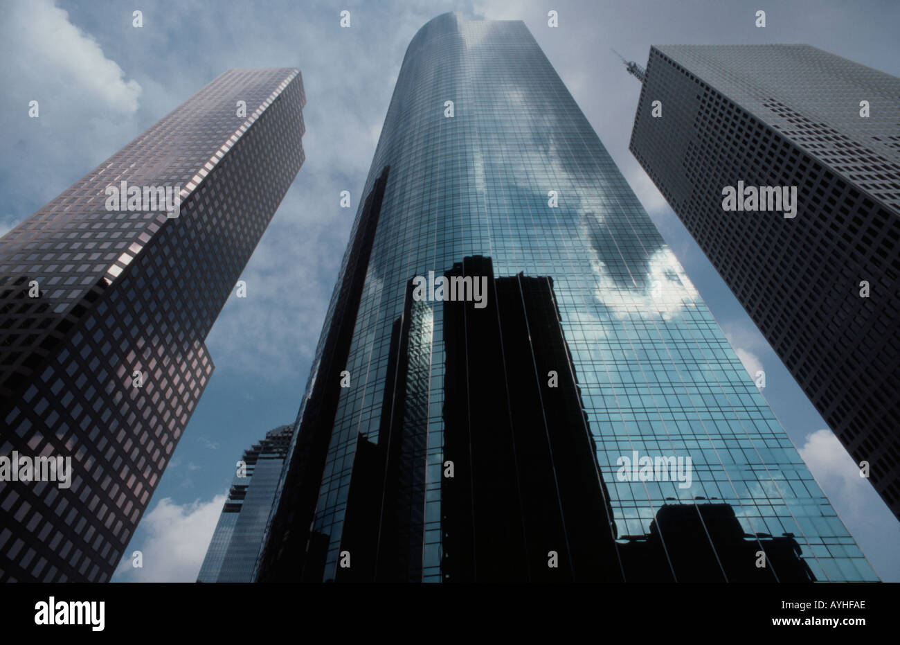 Three skyscrapers Houston Texas Stock Photo - Alamy