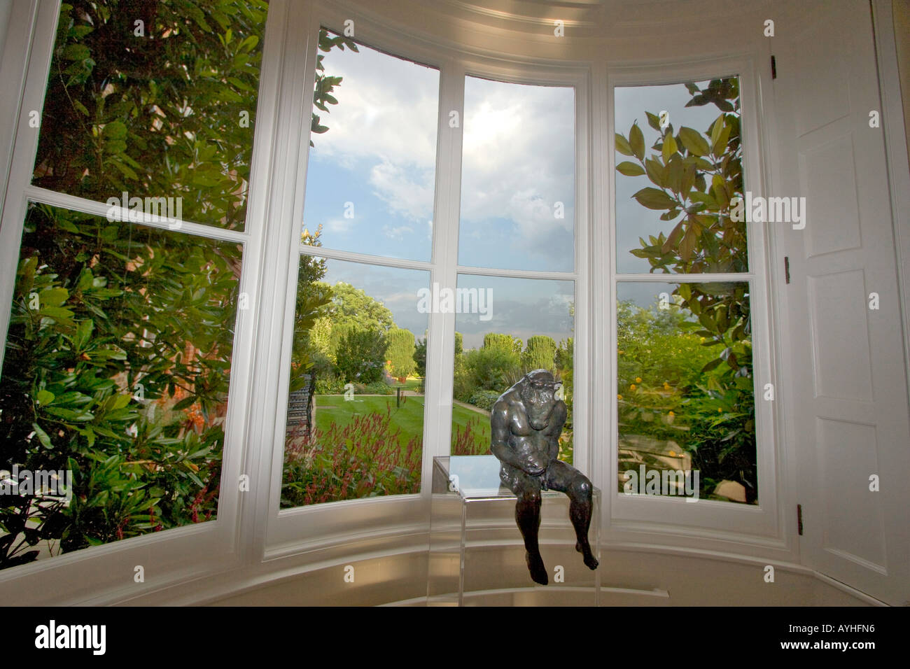 Walkway with window out to pastoral scene The Grove estate resort ...