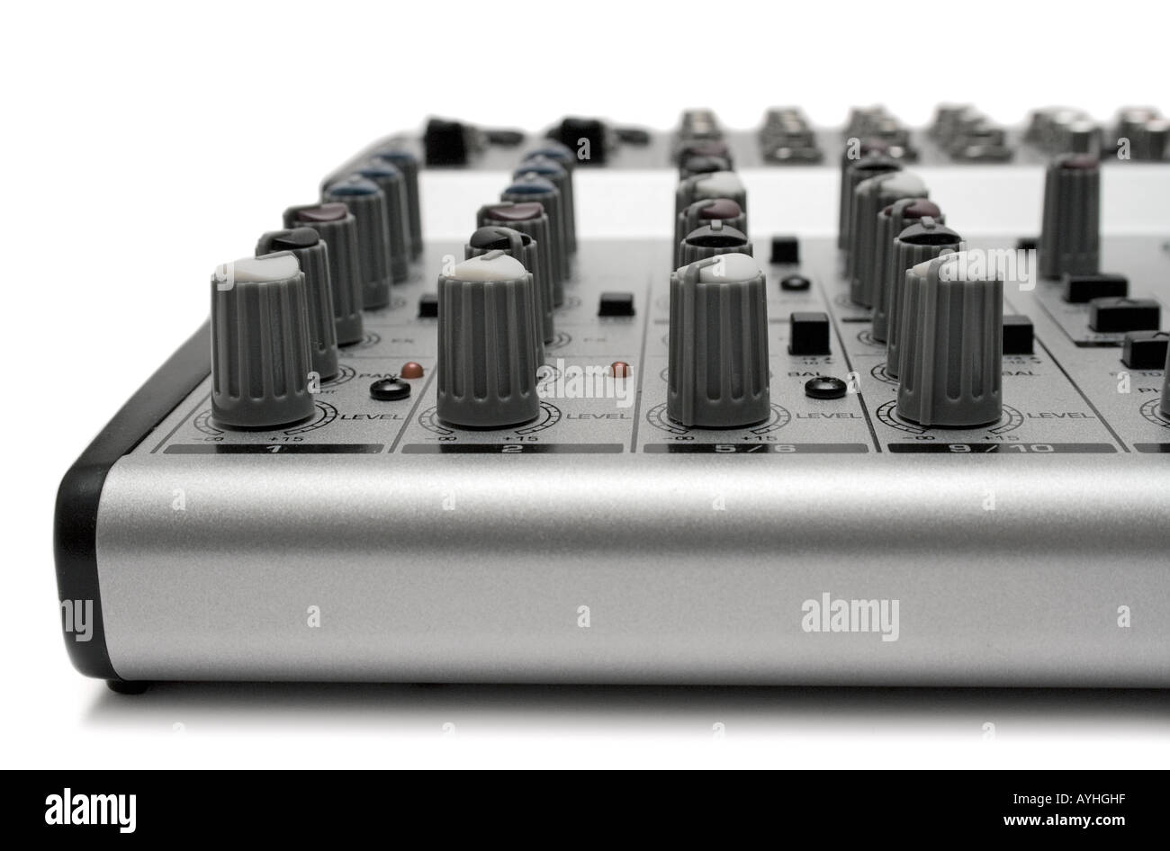 Mixing Desk (Top Front View Stock Photo - Alamy