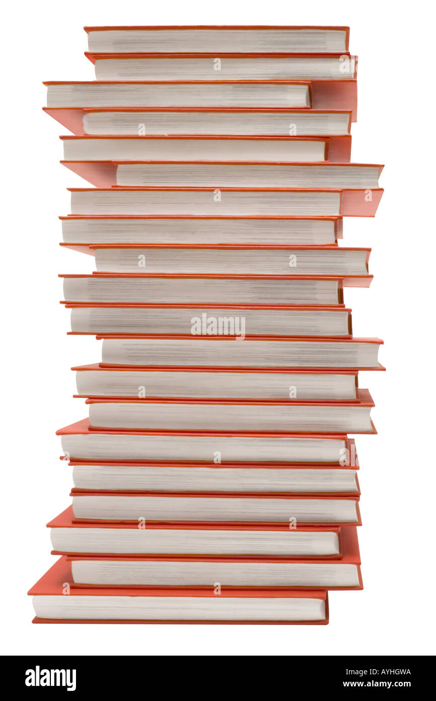 Pile of Red Books Stock Photo - Alamy