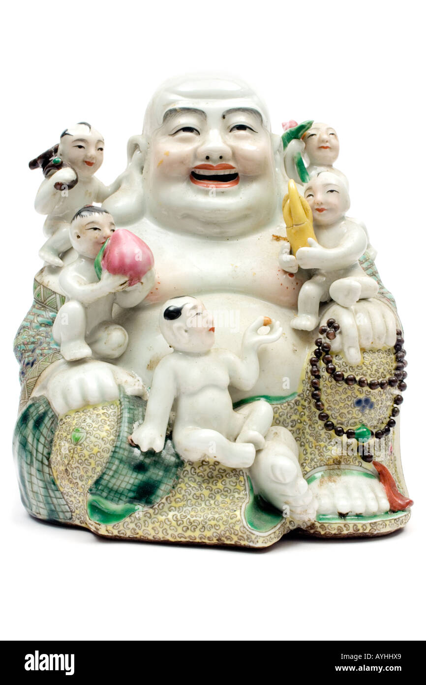 Colorful Porcelain Buddha Stock Photo - Alamy