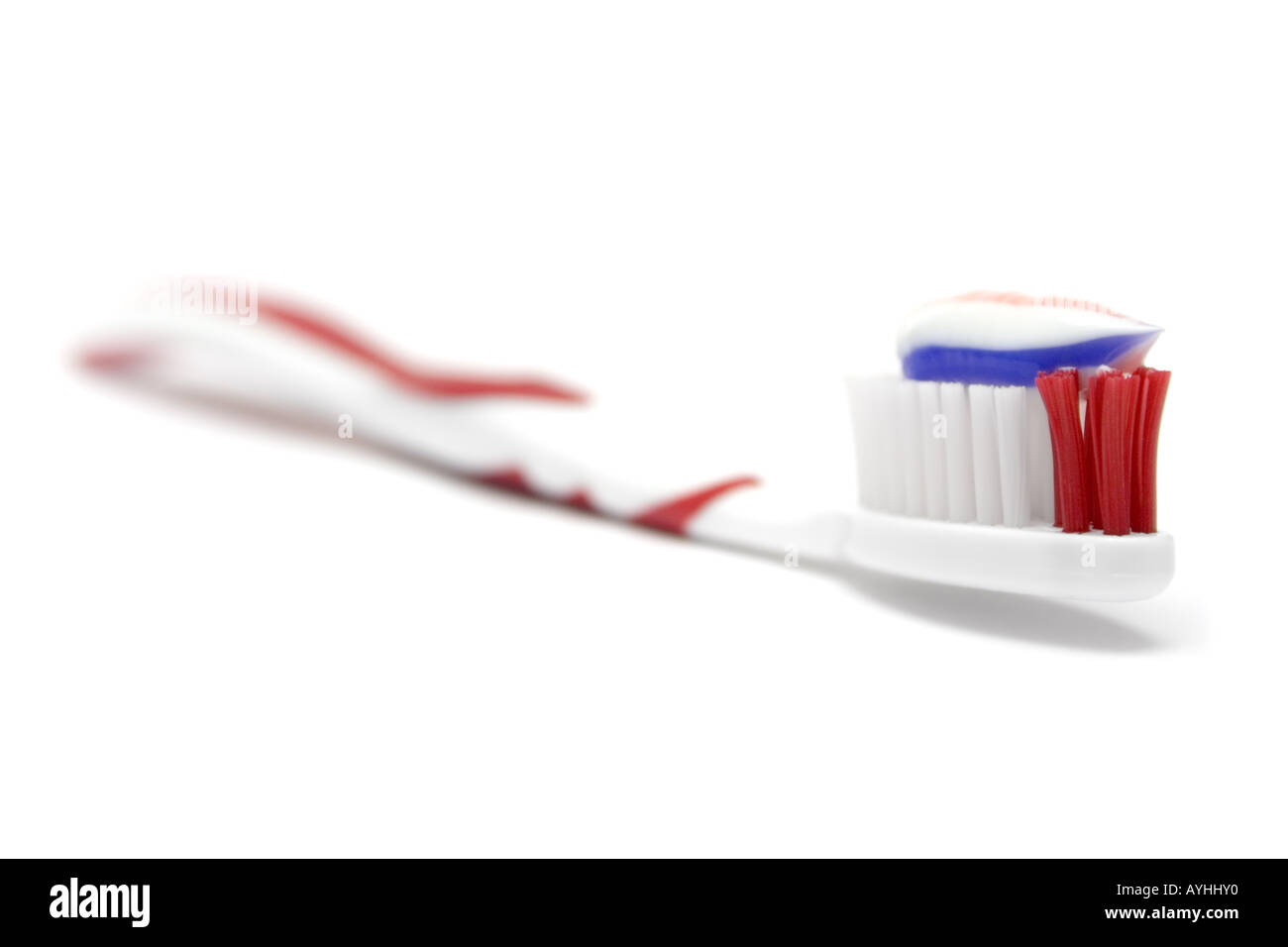 Toothbrush with Toothpaste Stock Photo - Alamy