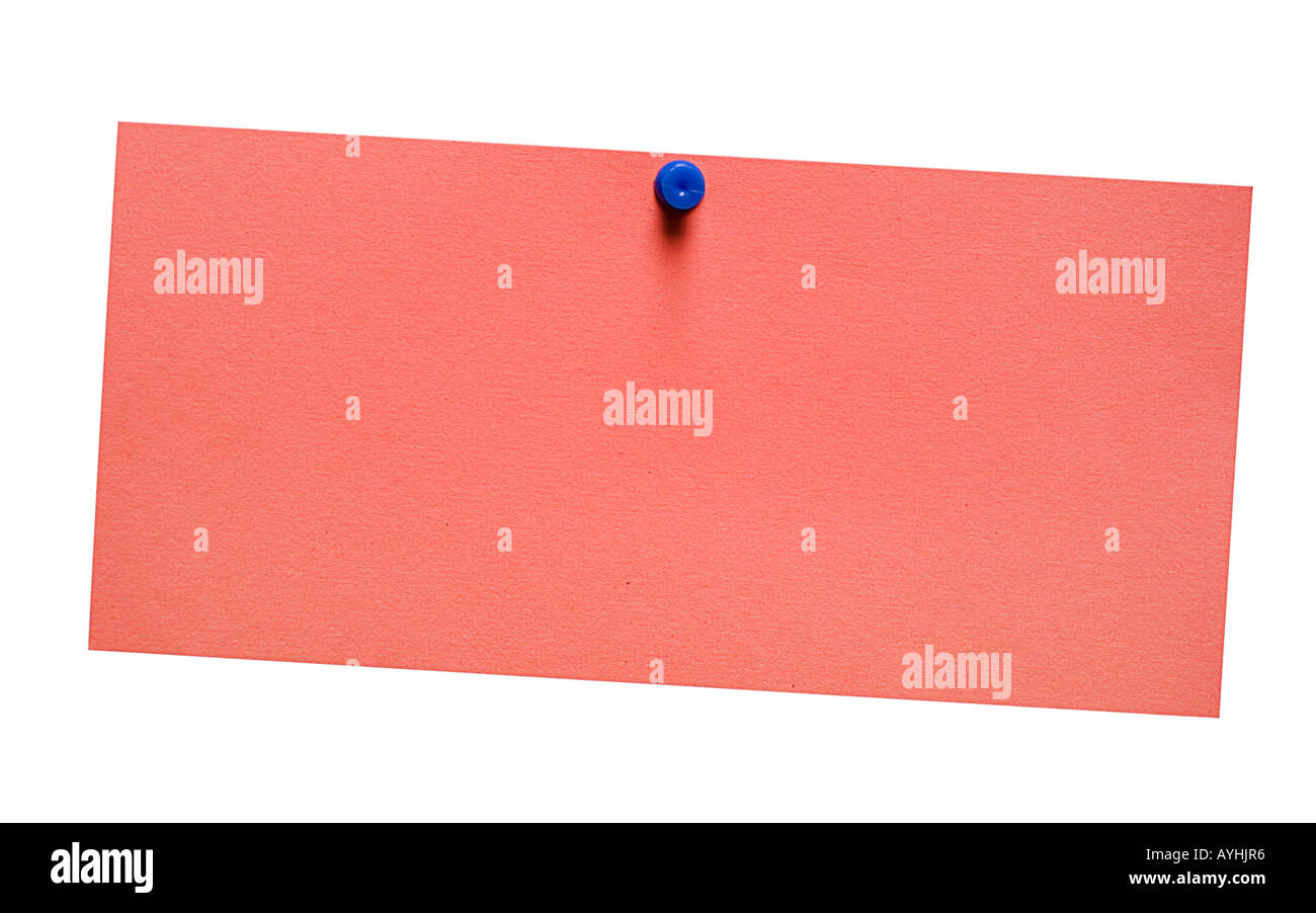 Simple Red Note Stock Photo - Alamy