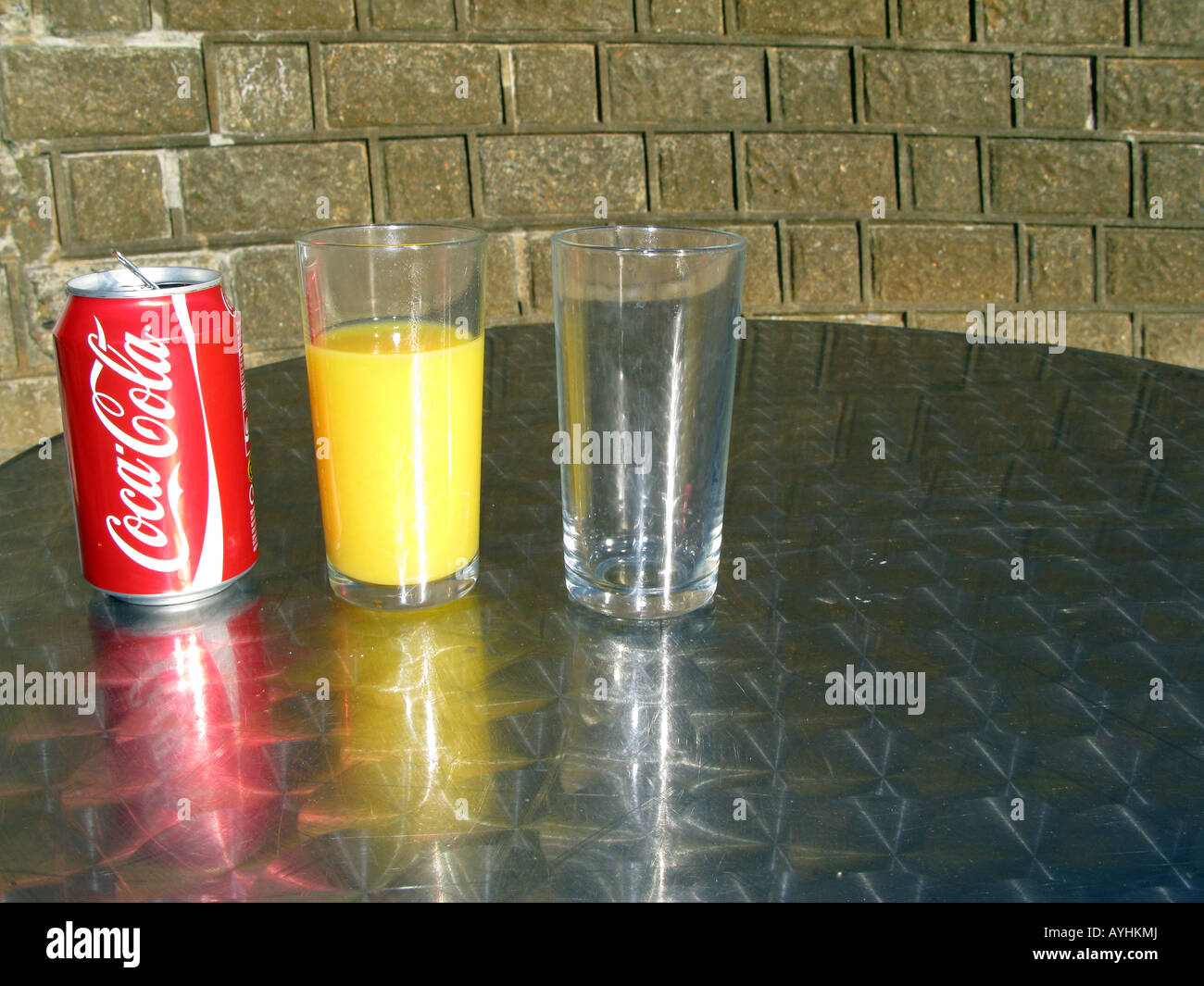 Drinks on table coca cola hi-res stock photography and images - Alamy