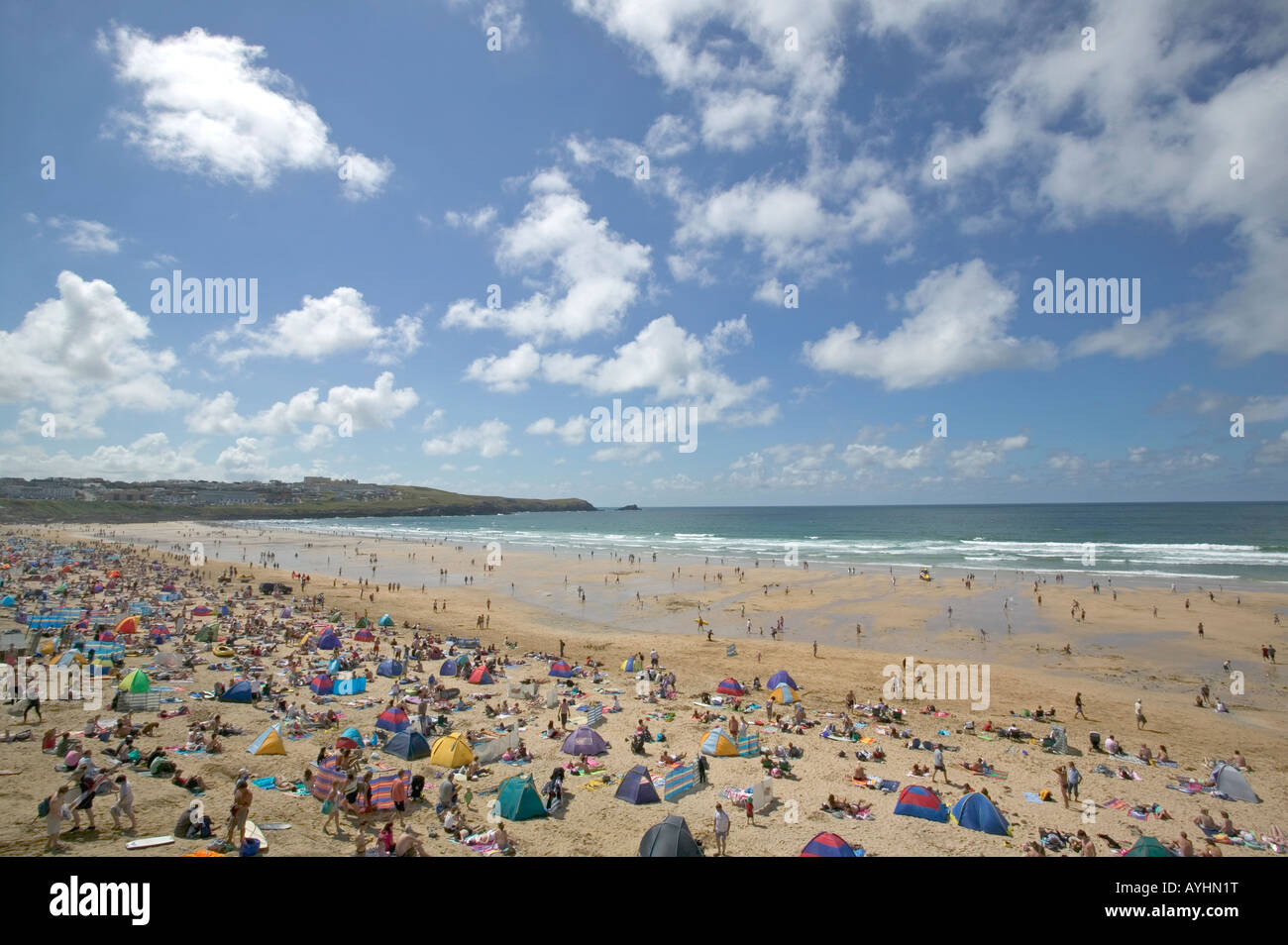 A General View of Fistral Beach Newquay Cornwall Stock Photo - Alamy