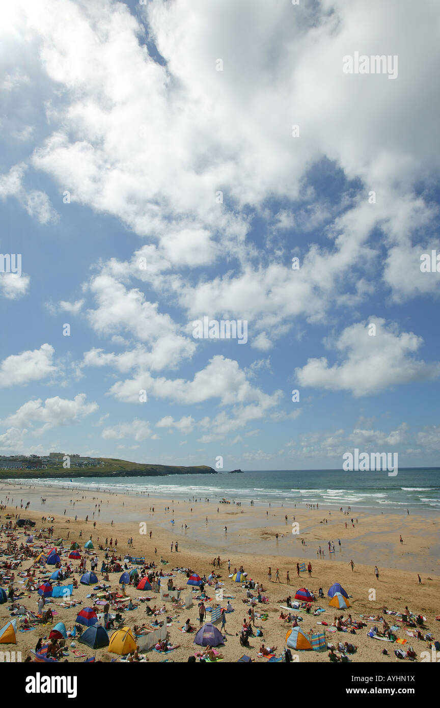 A General View of Fistral Beach Newquay Cornwall Stock Photo - Alamy