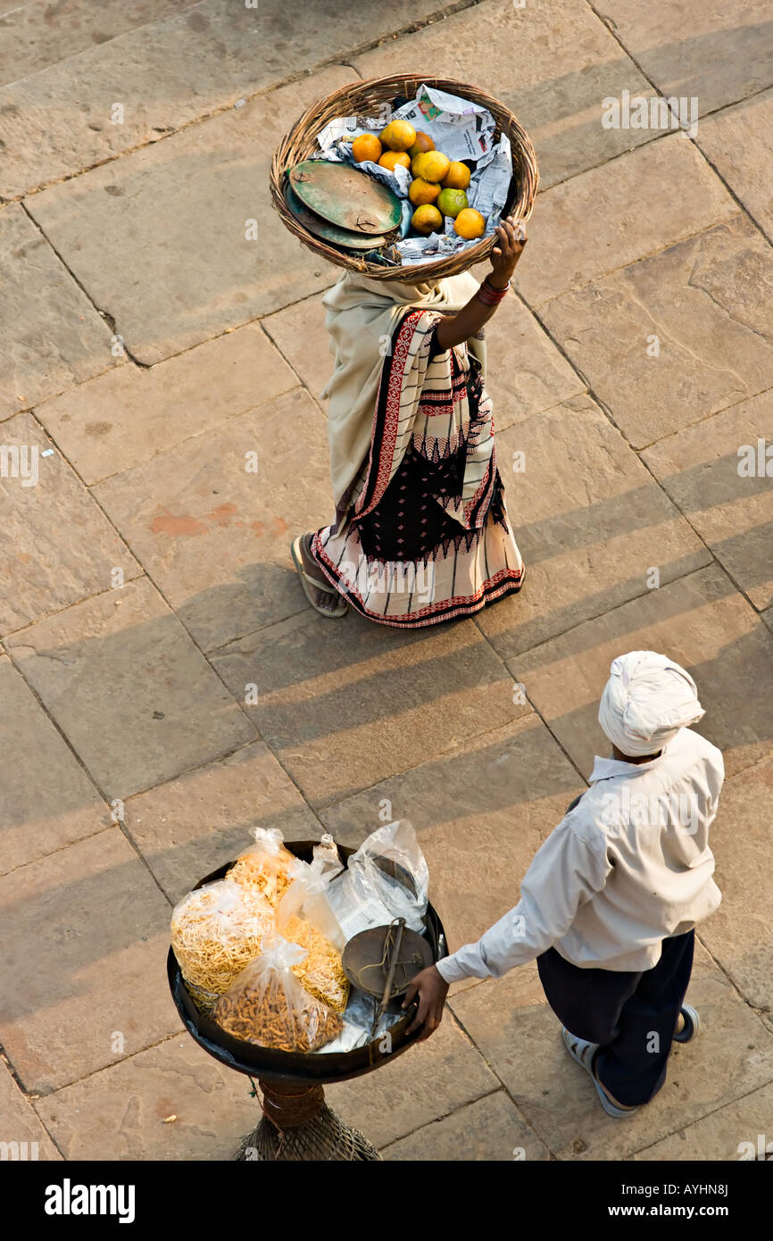 Two peoples working on the ghat Varanasi Benares India Stock Photo - Alamy