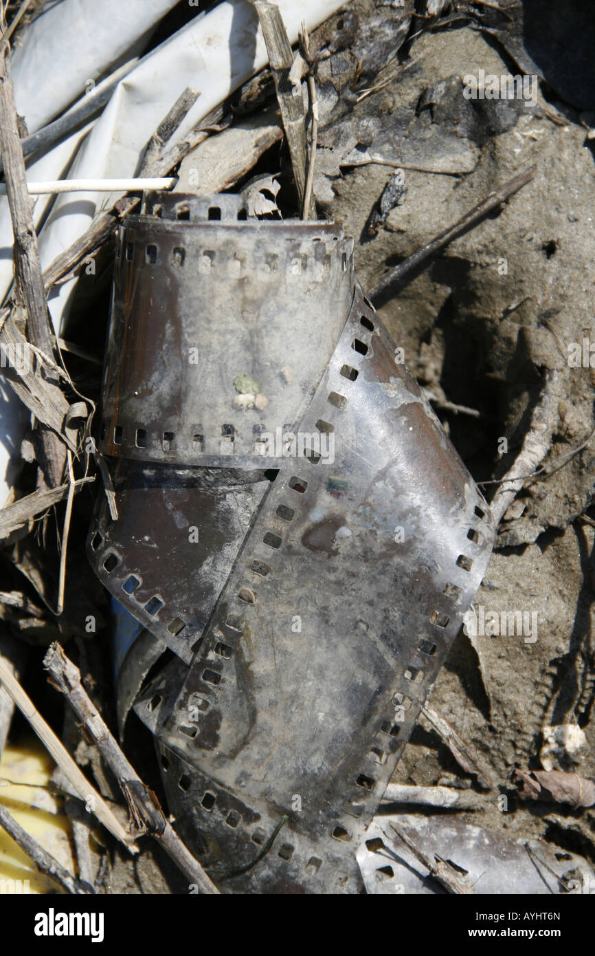 dirty roll of camera negative film in field Stock Photo - Alamy