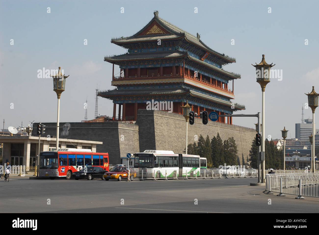 Qian Men the Front Gate Arrow Tower Beijing China Stock Photo - Alamy
