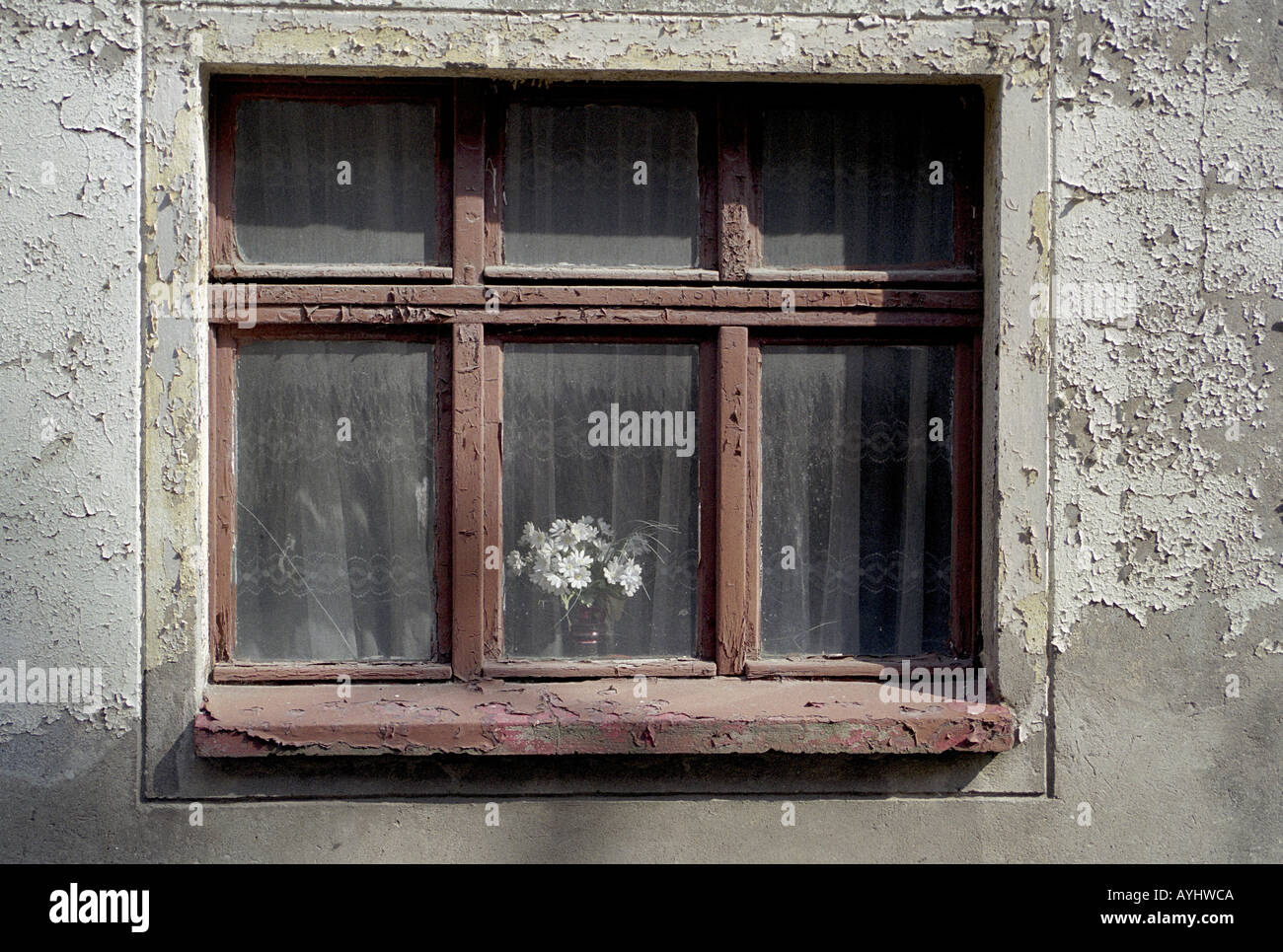 Fenster in einem alten Haus Stock Photo - Alamy