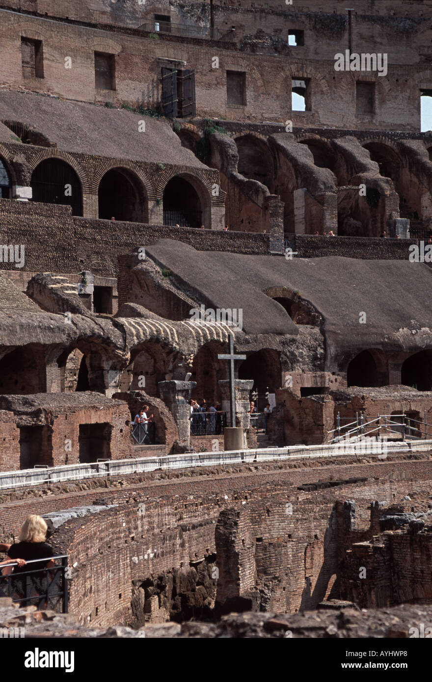 The interior of the Colosseum Rome Stock Photo - Alamy
