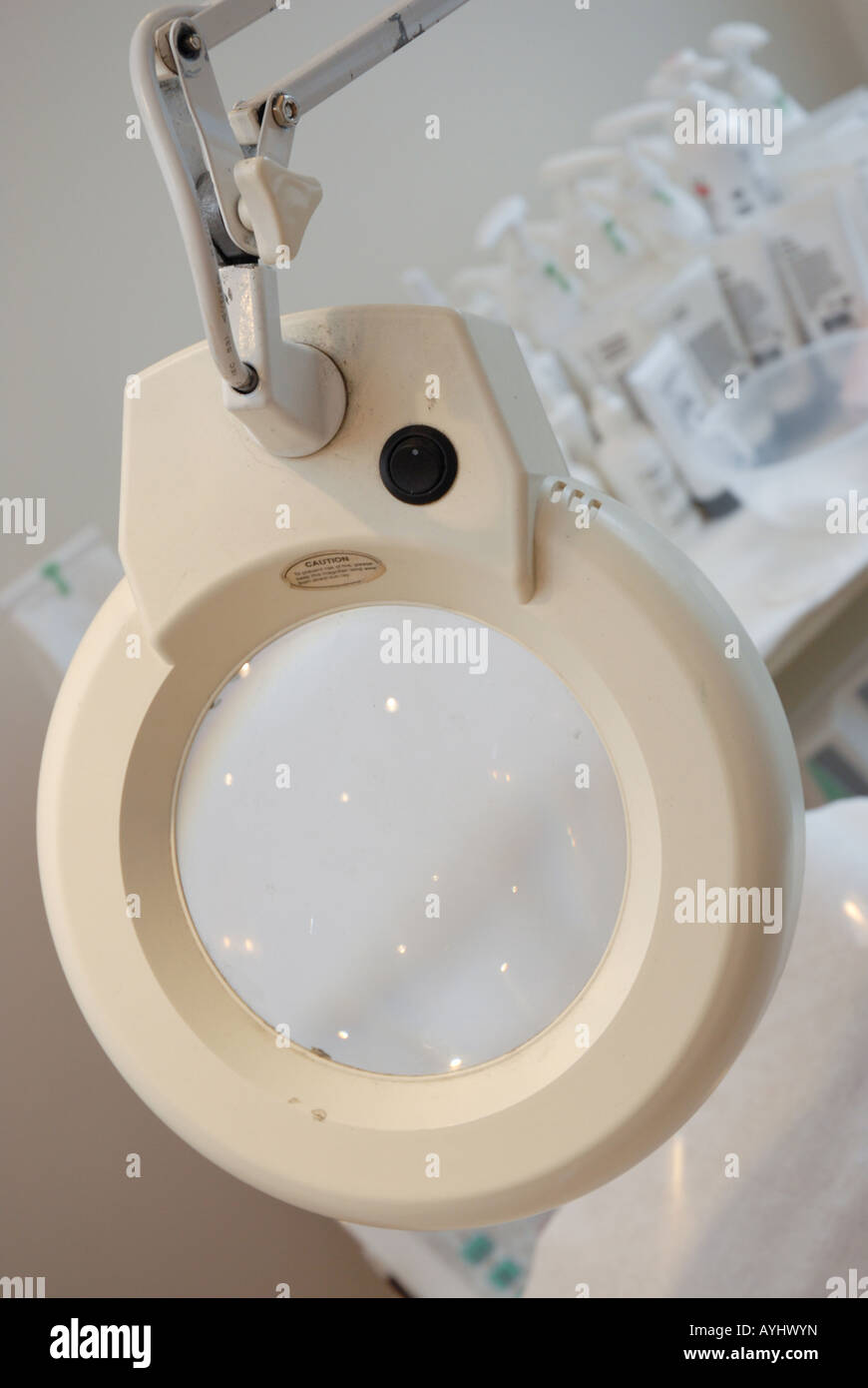 Magnifier beautician hi-res stock photography and images - Alamy