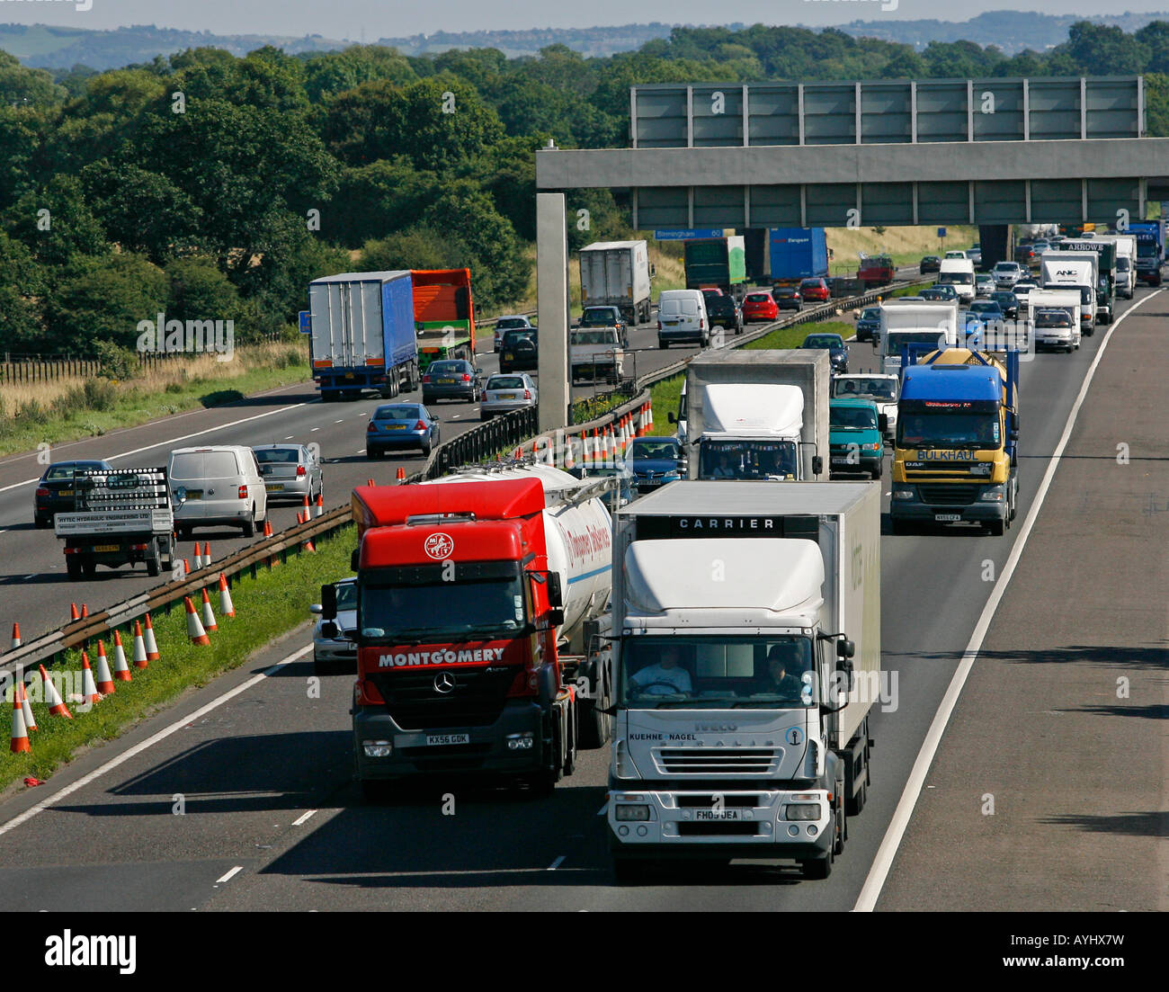 M6 Motorway Cheshire England UK Stock Photo - Alamy