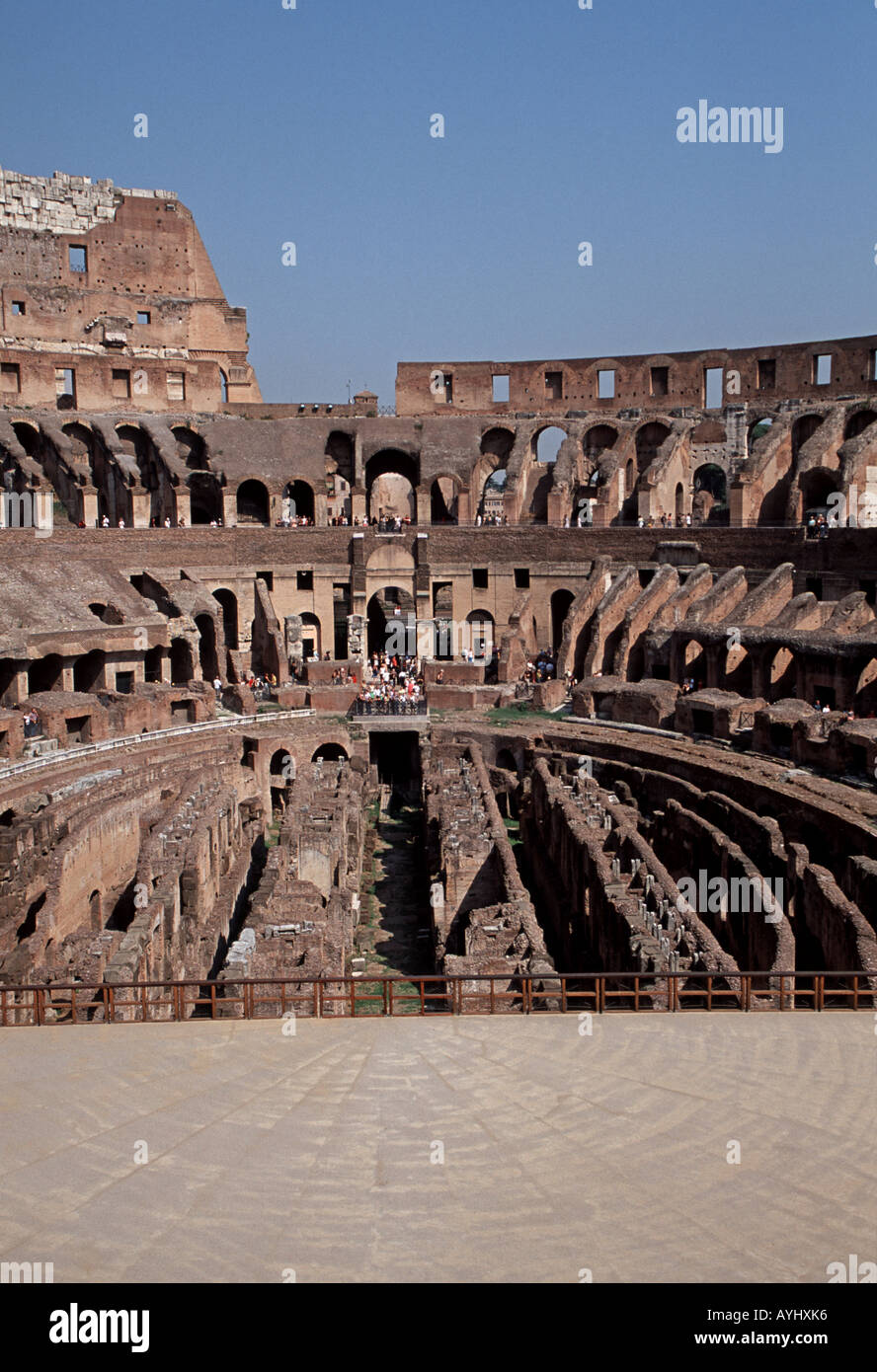 The interior of the 1st Century Colosseum Rome Stock Photo - Alamy
