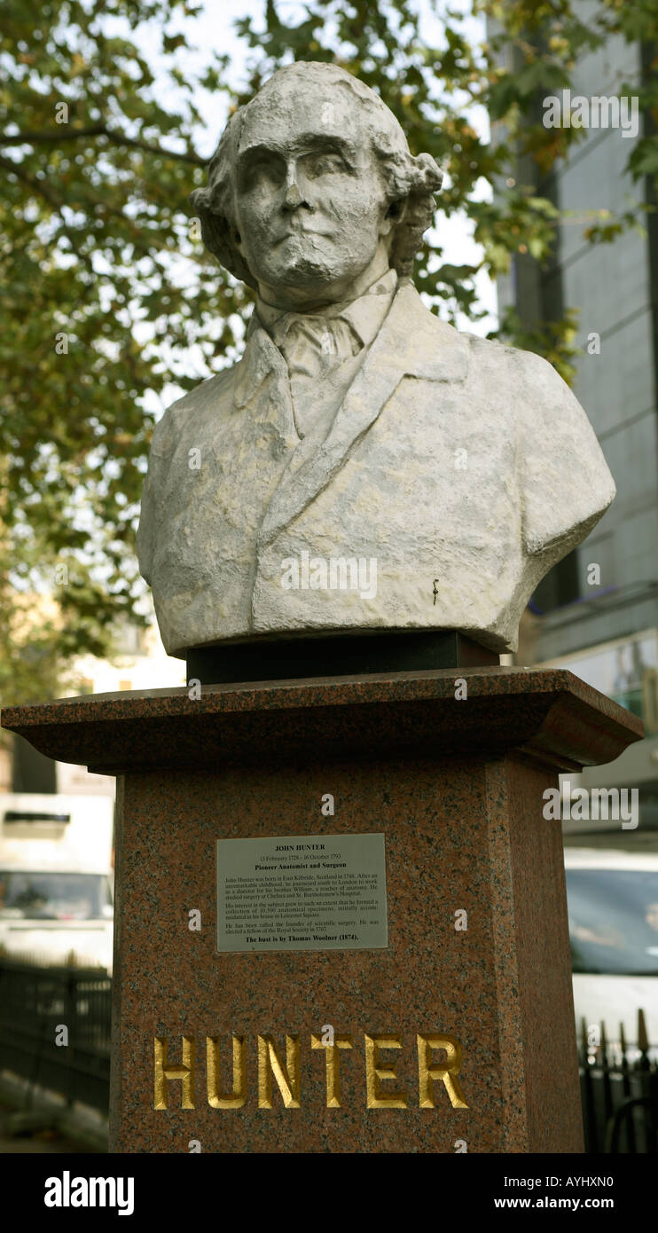 England. London. John Hunter, surgeon. Statue Stock Photo - Alamy