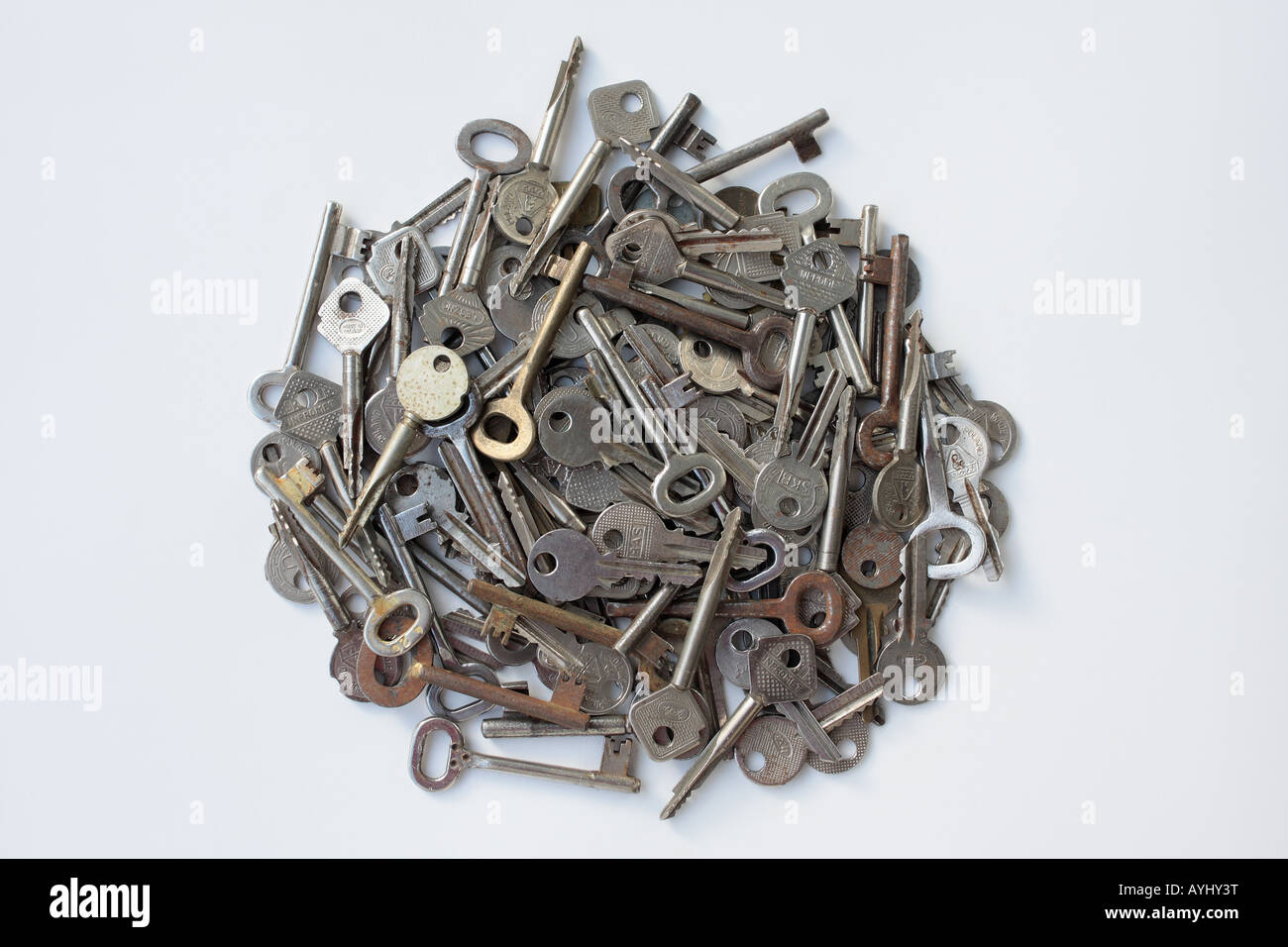 bunch of old keys Stock Photo - Alamy