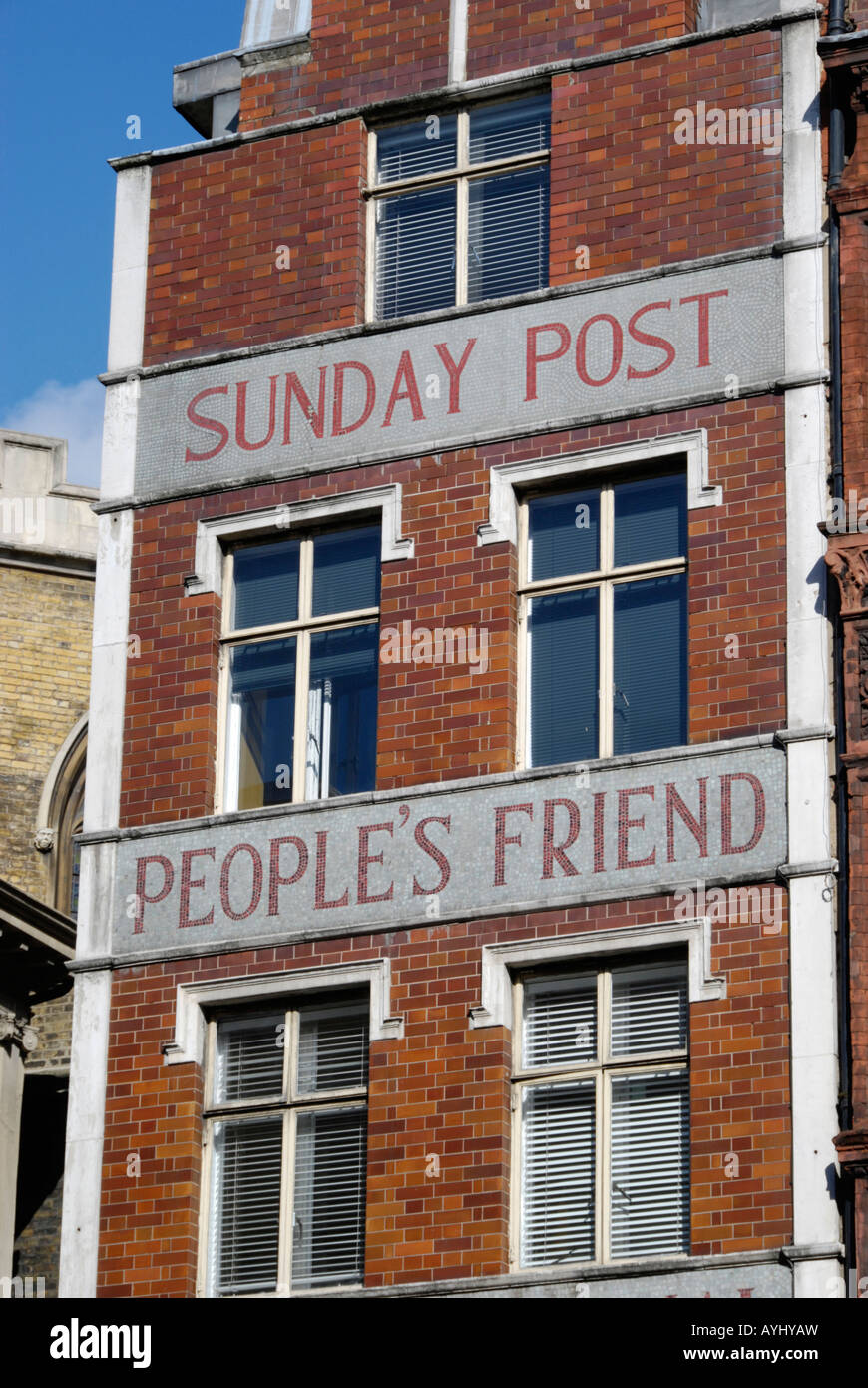 Former offices of Sunday Post and People's Friend in Fleet Street ...