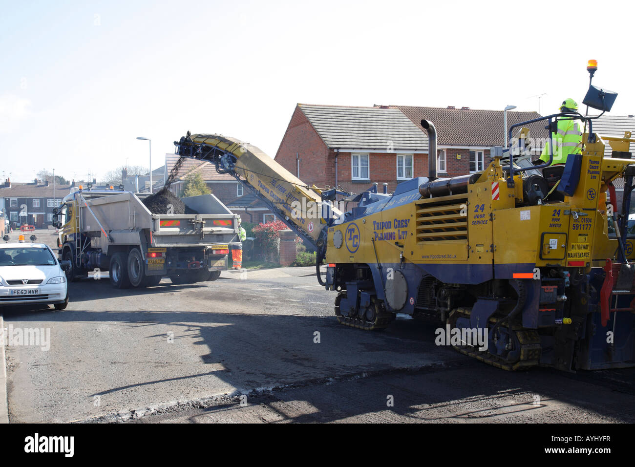 Road surfacing machine hi-res stock photography and images - Alamy