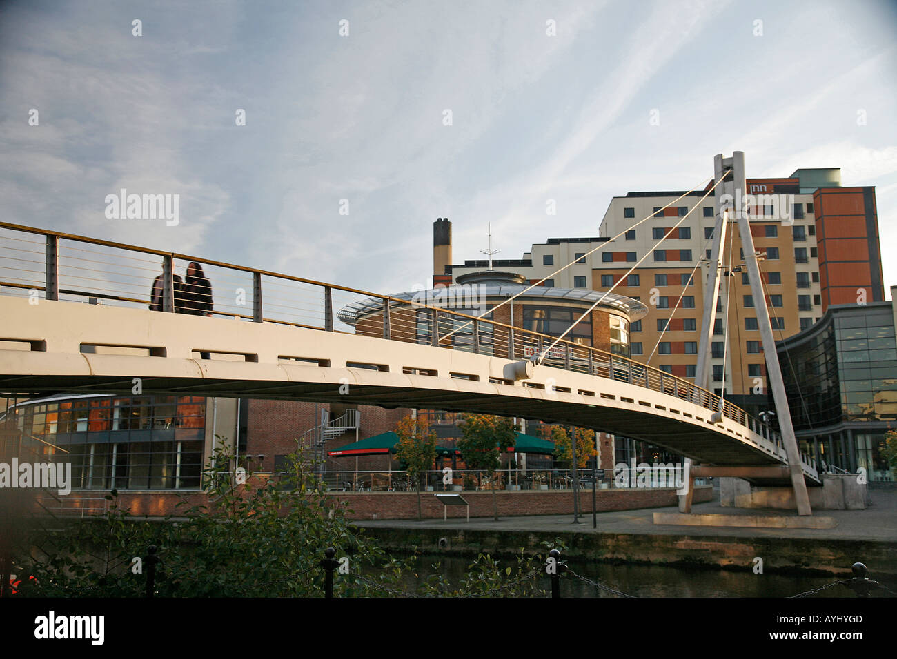 Leeds pedestrian bridge hi-res stock photography and images - Alamy