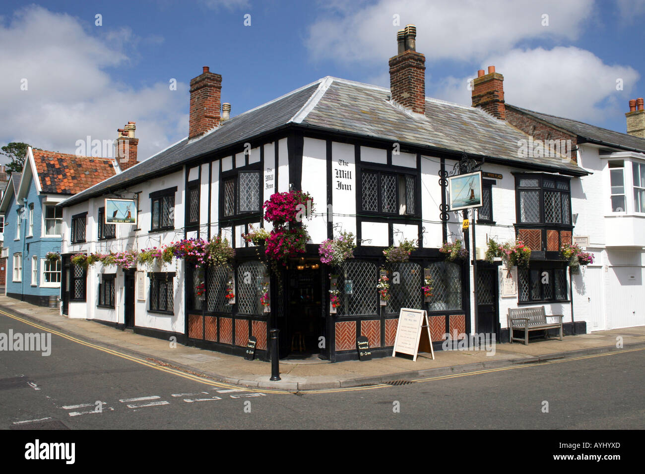 THE MILL. A TRADITIONAL INN AT ALDEBURGH SUFFOLK. ENGLAND UK EUROPE ...