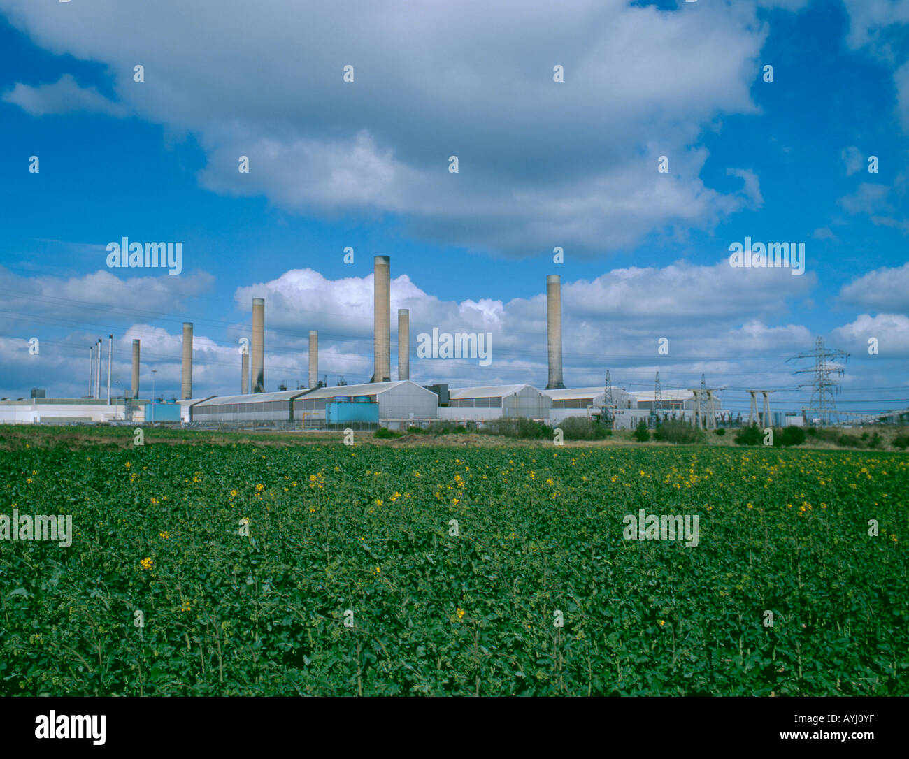 British Alcan's aluminium smelter plant at Lynemouth, Northumberland ...