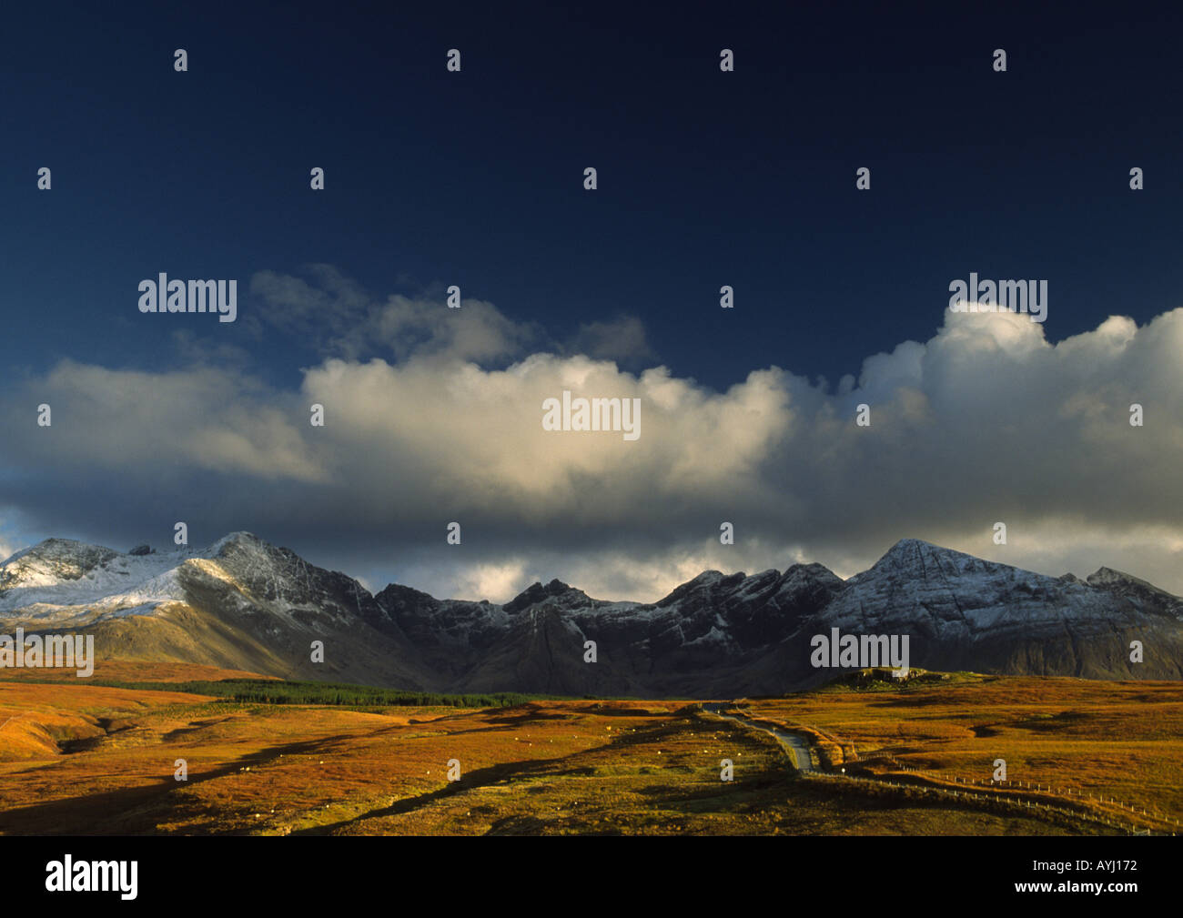 Black Cuillin Mountains, Isle of Skye, Scotland Stock Photo - Alamy