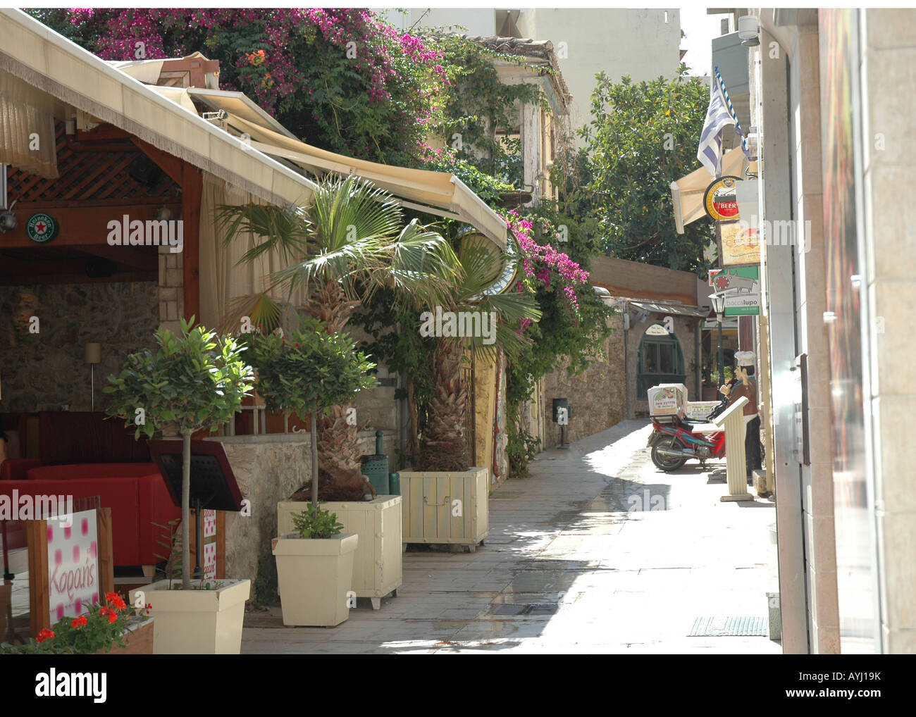 Street scene in Corfu Greece Stock Photo - Alamy