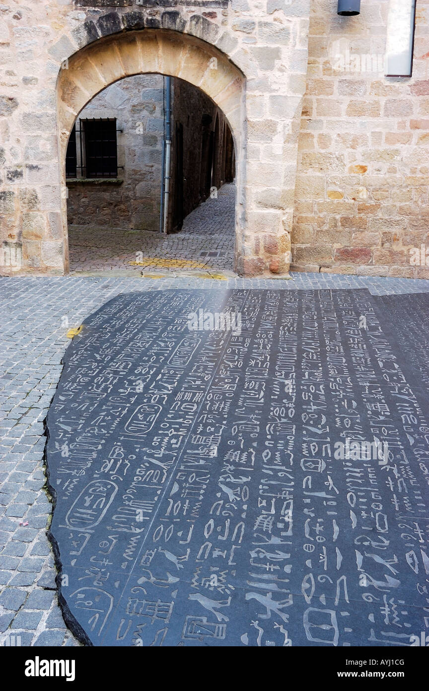 Champollion hieroglyphs hi-res stock photography and images - Alamy