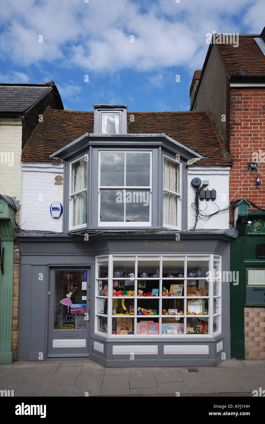 Harbour Street Shops In Whitstable High Resolution Stock Photography ...