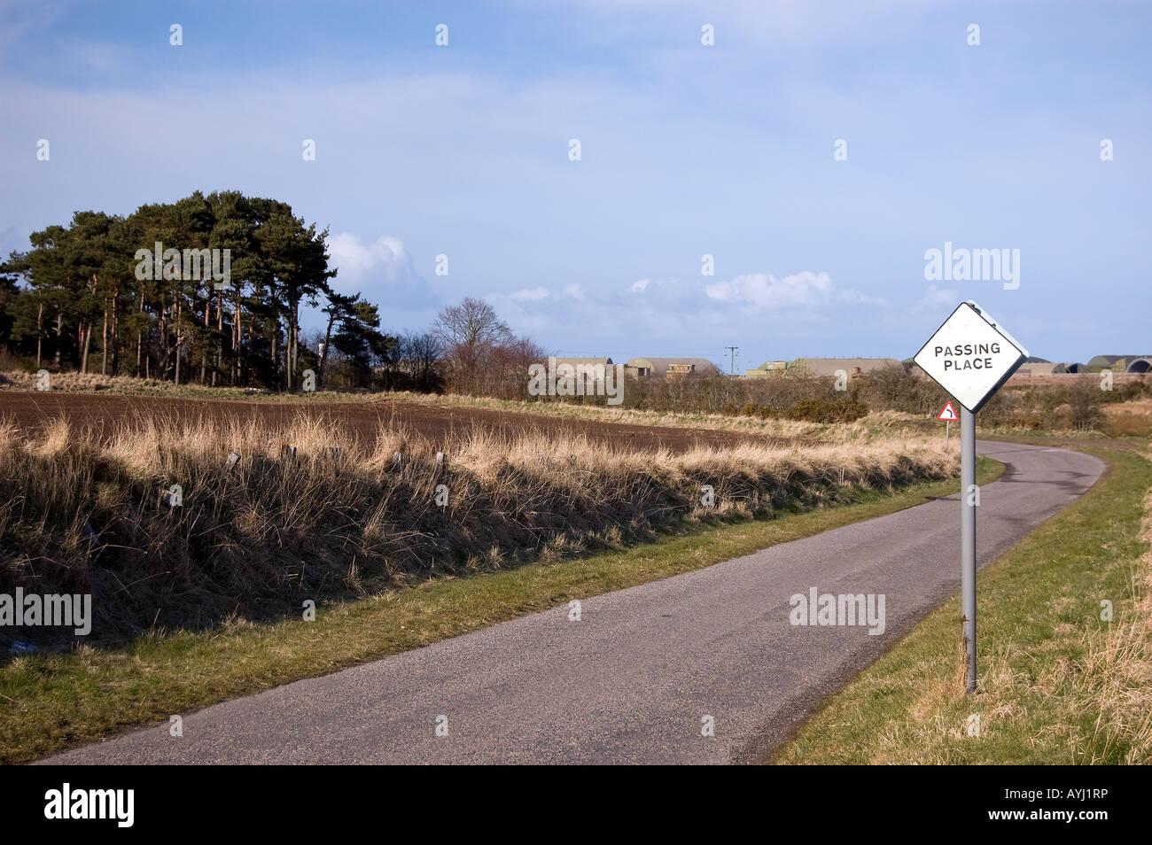 Passing place road hi-res stock photography and images - Alamy