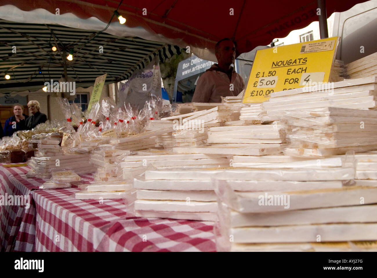 nougat for sale on french market stall,Jersey, Channel Islands Stock ...