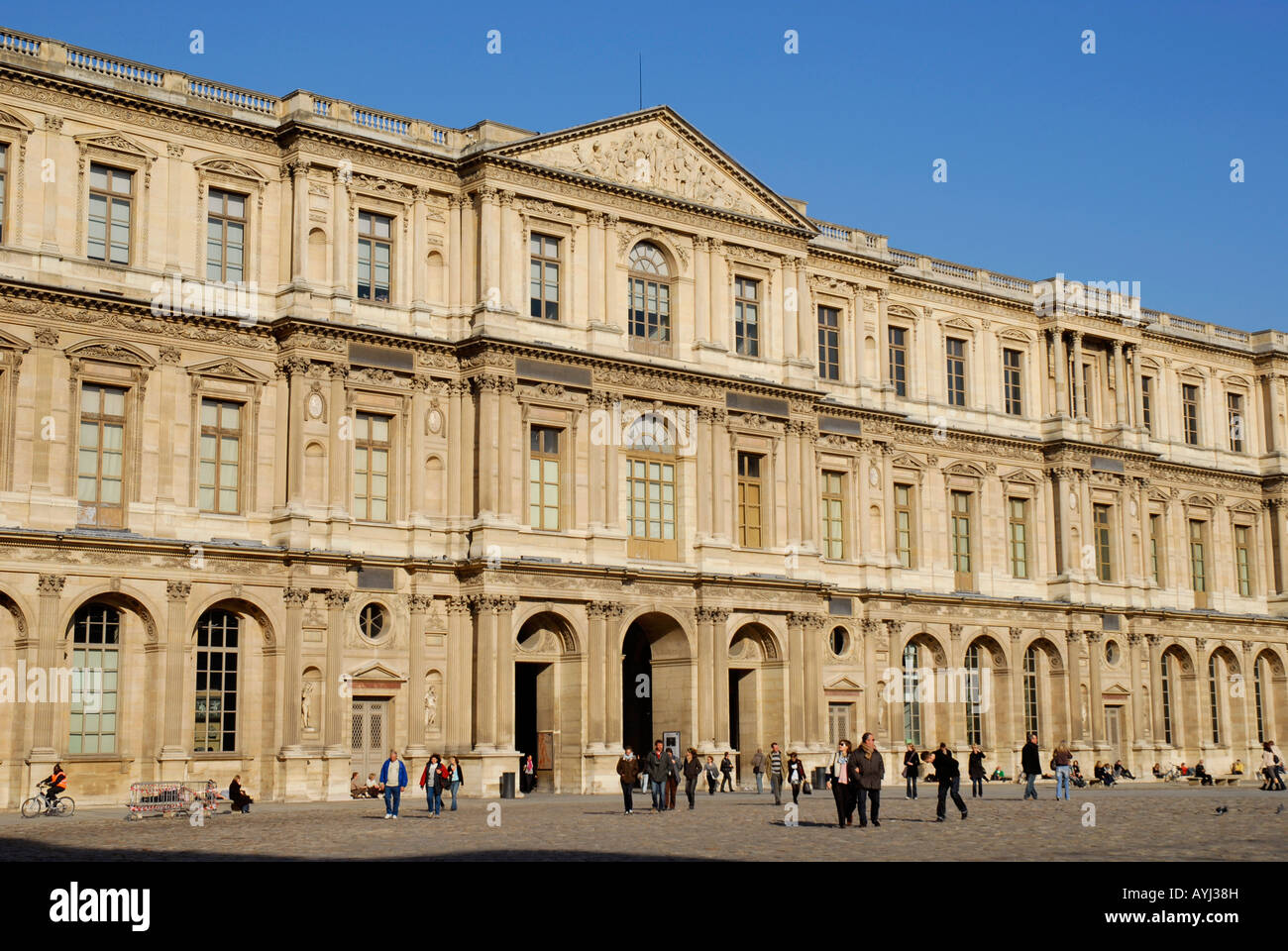 The Cour Carree at Louvre Museum Paris France Stock Photo - Alamy