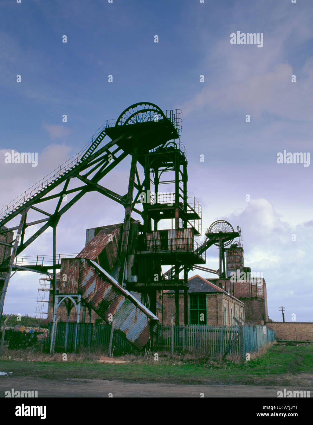 Disused colliery pit-head winding gear, Woodhorn Colliery, Ashington ... Disused colliery pit-head winding gear, Woodhorn Colliery, Ashington ...