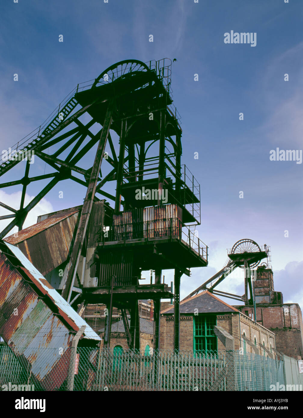 Colliery pit head winding gear High Resolution Stock Photography and ...